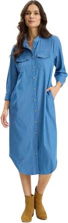 In Front IN Front, Femme, Robes, Bleu, Taille: 42 FR Robes chemises