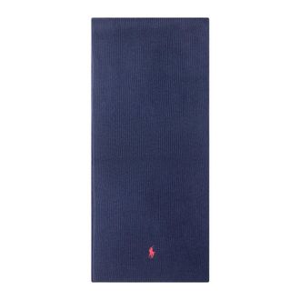 Polo Ralph Lauren Homme, Accessoires, Bleu, Taille: ONE Size Logo Embroidered Knit Scarf