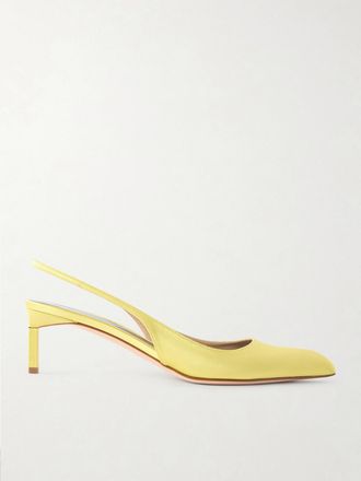 Tom Ford Slingback-pumps Aus Satin - Gelb