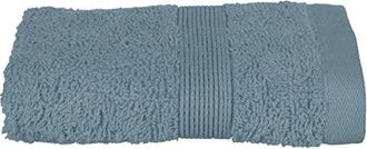 Atmosphera Atmosphera - Serviette invit&eacute; Essentiel - Coton 450 GR/m&sup2; - Bleu Orage 30x50 cm