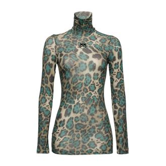 Pinko Dolcevita Jersey Top - - Tops - Damen - Gr&uuml;n - L