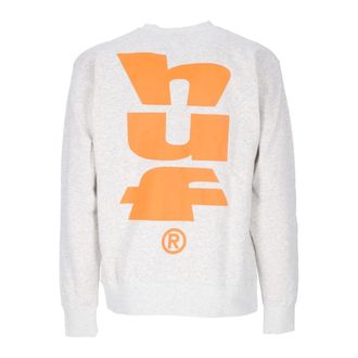 HUF Megablast Rundhals-Sweatshirt - - Sweatshirts & Hoodies - Herren - Wei&szlig; - XL