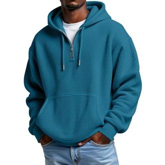Generic Sweat-shirt de sport à capuche pour homme, haut à manches longues pour lentraînement en plein air et une utilisation décontractée, pull à capuche déco