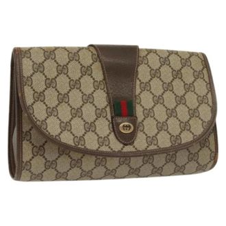 Gucci Pre-owned Canvas clutches - - Pre-owned - Damen - Beige - ONE SIZE