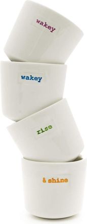 Keith Brymer Jones KBJ-0659 Word Range Eierbecher, porzellan, wei&szlig;