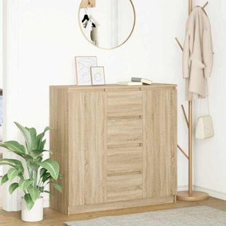 vidaXL Buffet et tiroirs ch&ecirc;ne sonoma 100,5x35x98,5 cm bois ing&eacute;nierie vidaXL