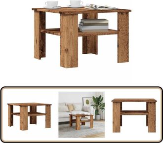 vidaXL vidaXL Couchtisch Altholz-Optik 60x60x42 cm Holzwerkstoff