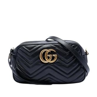 Gucci Pre-owned Marmont Umh&auml;ngetasche - - Pre-owned - Damen - Schwarzk - ONE SIZE