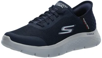 Skechers Herren Free Slip-ins: Go Walk Flex Hands Up Sneaker, Marineblau, 46 EU X-Weit