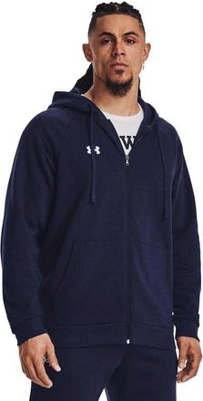Under Armour Rival Hoodie mit durchgehendem Rei&szlig;verschluss f&uuml;r Herren, Fleece (Mitternachtsblau)
