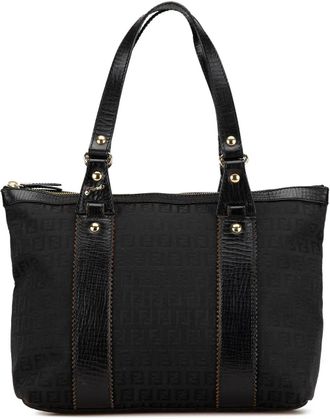 Fendi Crossbody Bags - Zucchino Canvas Handbag - Gr. unisize - in Schwarz - f&uuml;r Damen
