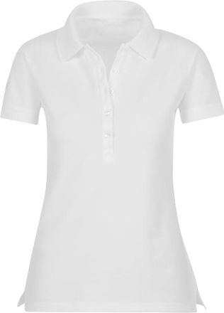 Trigema Damen Poloshirt mit Swarovski Kristallen, Gr. 36 (Herstellergr&ouml;&szlig;e: S), Wei&szlig; (Weiss 001)