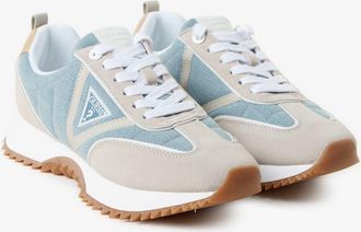 Guess Baskets bi-mati&egrave;re en cuir m&eacute;lang&eacute;