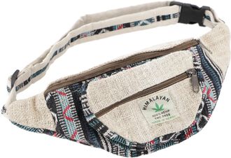 Guru Shop Praktische Hanf G&uuml;rteltasche, Ethno Bauchtasche, Sidebag - Dunkelblau, Unisex - Erwachsene, 15x20x8 cm
