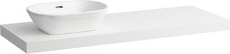 Laufen Lani Waschtischplatte, Ausschnitt links, 1370x495x65mm, - Laufen