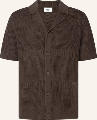 Joop Joop! Jeans Strickhemd Ilkor Comfort Fit braun