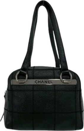 Chanel Sac bandouli&egrave;re matelass&eacute; doccasion - Choco Bar - Femme - Pre-owned - Noir - Taille: ONE Size
