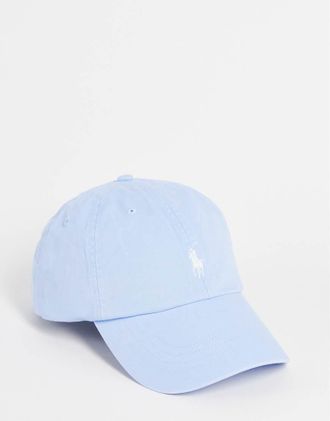 Polo Ralph Lauren Baseballkappe in Hellblau mit Markenlogo