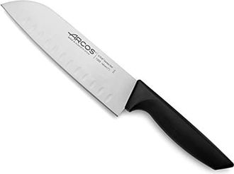 Arcos Santoku Messer 180mm - Edelstahl NITRUM, Präziser Schnitt, Langlebig, Leichter Griff, Für Fleisch, Fisch, Gemüse - Serie Niza