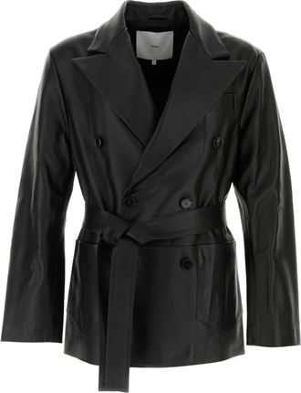 SETCHU Setchu, Homme, Manteaux, Noir, Taille: M Veste Origami en Cuir