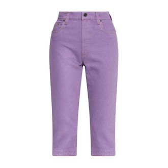 Versace Femme, Jeans, Violet, Taille: W25 Jean Capri