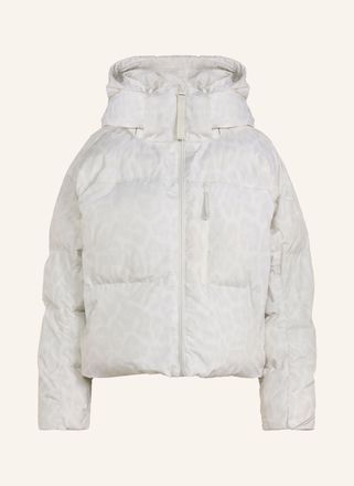 adidas Adidas By Stella Mccartney Steppjacke Adidas By Stella Mccartney Short Padded Printed Mit Abnehmbarer Kapuze weiss