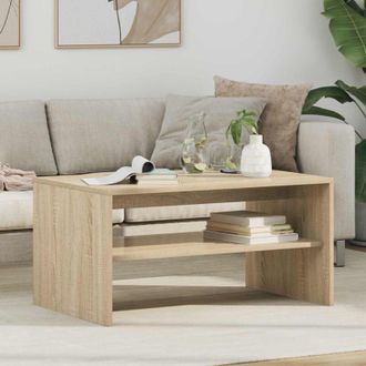 vidaXL vidaXL Table basse Ch&ecirc;ne Sonoma 80 x 50 x 40 cm Bois ding&eacute;nierie