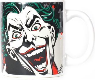 DC Comics BATMAN Kaffeetasse Joker, Keramik, Wei&szlig;, 8 cm