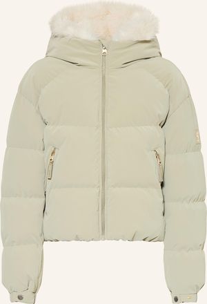 Garcia Garcia Steppjacke Mit Kunstpelz grau