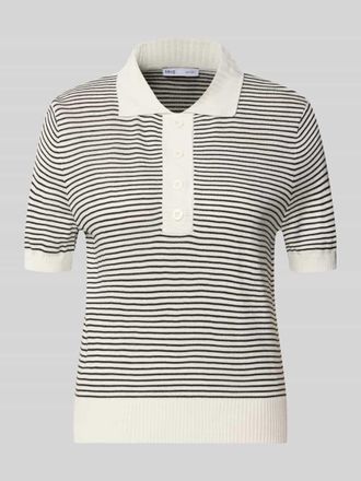 Mango Poloshirt mit gerippten Abschl&uuml;ssen
