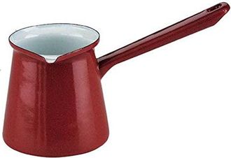 Ibili Ibili Kaffeekanne Roja türkischer Stil 0,5 l aus emailliertem Stahl in rot, 10 x 20 x 10 cm