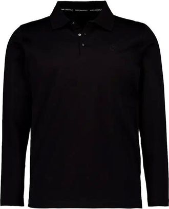 Karl Lagerfeld Herren Polo-Shirts schwarz Jersey