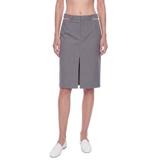 Jil Sander Wool Midi Skirt