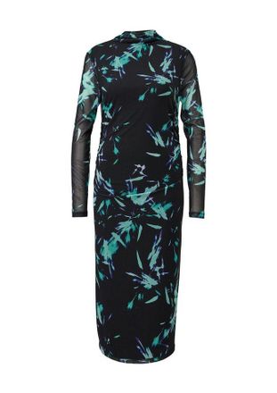 Comma Midikleid Kleid Kleid mit Viskosefutter