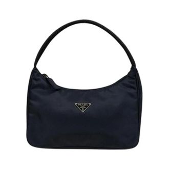 Prada Pre-owned Nylon Schultertasche - - Pre-owned - Damen - Schwarzk - ONE SIZE