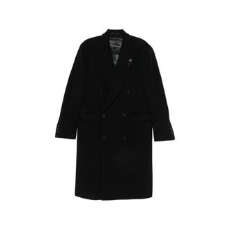 Lardini Double-breasted Peaked-lapel Coat