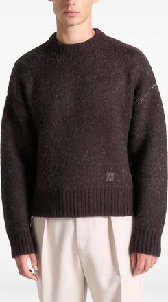Manière De Voir pull Kamil à écusson Eiffel - Marron