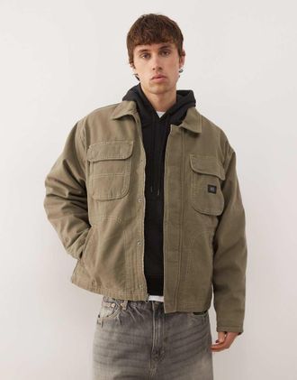 Vans Umber Pigment - Canvas-Jacke in Aluminium-Grau