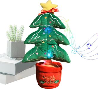Generico Musikalisches Tanzspielzeug, 32 cm, Weihnachtsbaum, elektrisch, singend, Weihnachtsbaum, saisonale Dekoration f&uuml;r Schlafzimmer, Urlaub, Thanksgiving