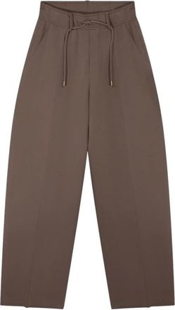 10 Days Femme, Pantalons, Brun, Taille: 34 FR Pantalon Large D&eacute;contract&eacute;