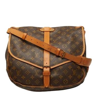 Louis Vuitton Pre-owned Monogram Saumur 35 Sac bandouli&egrave;re - Femme - Pre-owned - Brun - Taille: ONE Size