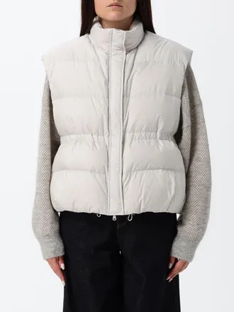 Brunello Cucinelli Gilet technique matelass&eacute; et d&eacute;perlant &agrave; col montant