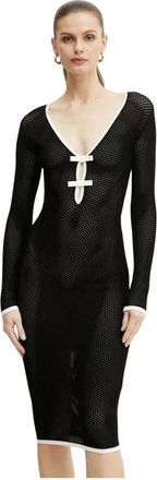 Elisabetta Franchi Damen, Kleider, Schwarzk, XLGr&ouml;&szlig;e