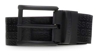 Guess Leder G&uuml;rtel Adjustable And Reversible Belt W115 Black schwarz k&uuml;rzbar wendbar