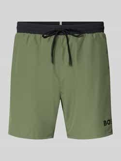 HUGO BOSS Badeshorts mit Kontrast-Logo Modell STARFISH