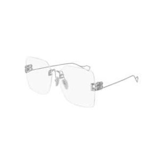 Balenciaga Metallische optische Rahmen f&uuml;r Frauen - - Accessories - Damen - Grau - 60 MM