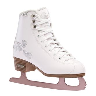 Rollerblade Bladerunner Ice Diva Damen Erwachsene Schlittschuhe Wei&szlig; und Ros&eacute;gold Schlittschuhe