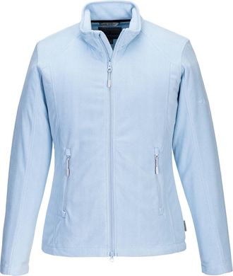 Blue Wave Damen Fleecejacke Leah mit Stehkragen - Jacke mit windfestem Tafetta-Innenfutter in Oceanblau Gr&ouml;&szlig;e 54
