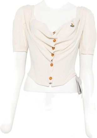 Vivienne Westwood Bea Draped Button-up Top