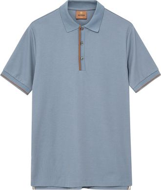 Mos Mosh Poloshirt mit Kontraststreifen an der Knopfleiste in